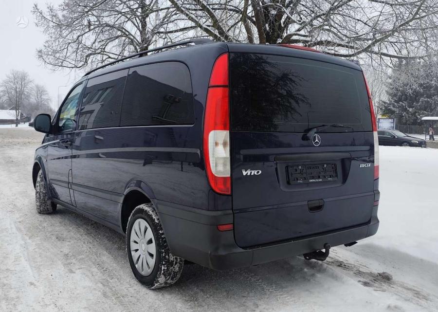 Blue Mercedes-Benz Vito 2004 in Siauliai, with an engine capacity of 2.20 L and mileage of 281 thousand km for 4650 €, photo 3 on AUTOMOTO.COM.LV