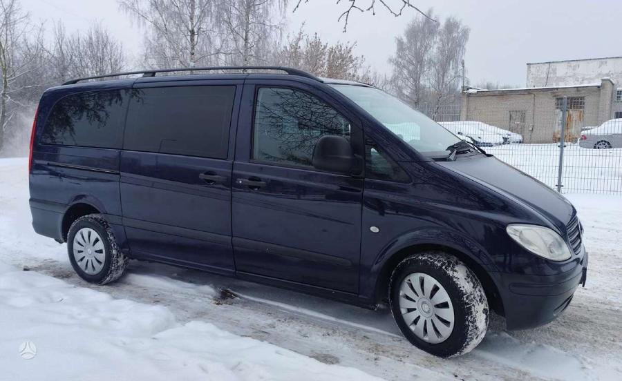 Blue Mercedes-Benz Vito 2004 in Siauliai, with an engine capacity of 2.20 L and mileage of 281 thousand km for 4650 €, photo 5 on AUTOMOTO.COM.LV