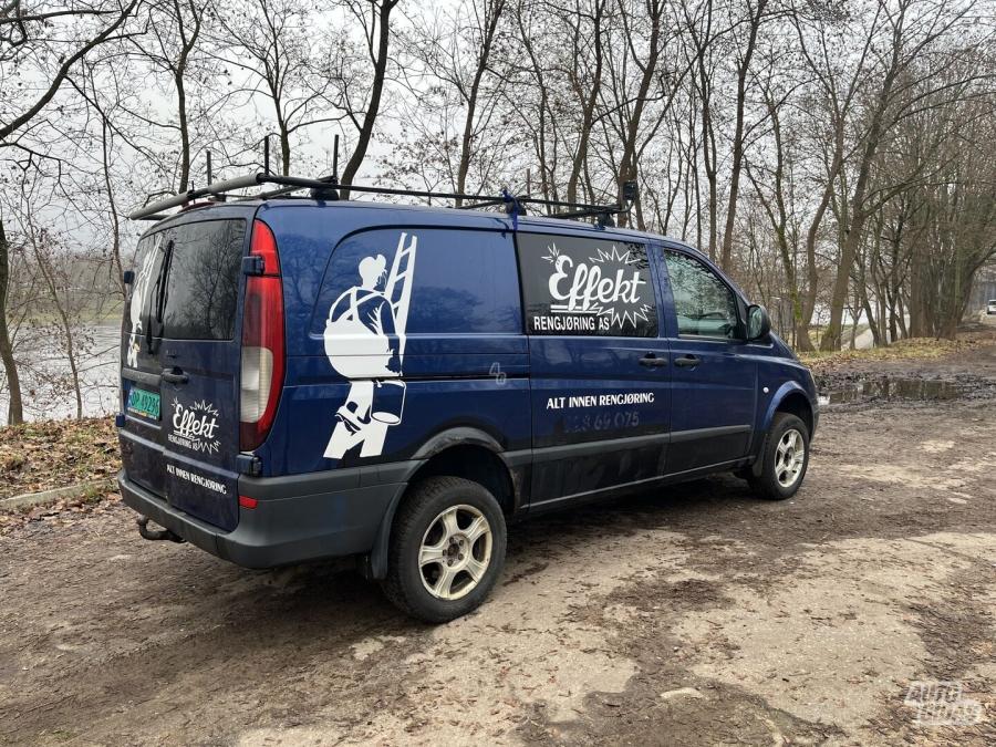 Blue Mercedes-Benz Vito 2007 in Kaunas, with an engine capacity of 2.20 L and mileage of 419 thousand km for 2600 €, photo 8 on AUTOMOTO.COM.LV