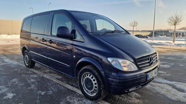 Blue Mercedes-Benz Vito 2007 in Kaunas, with an engine capacity of 2.15 L and mileage of 376 thousand km for 3250 €, photo 1 on AUTOMOTO.COM.LV
