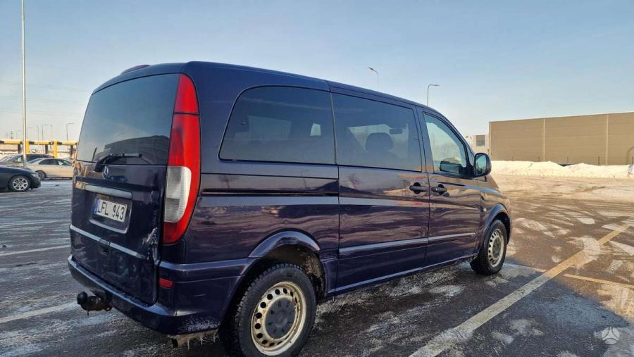 Blue Mercedes-Benz Vito 2007 in Kaunas, with an engine capacity of 2.15 L and mileage of 376 thousand km for 3250 €, photo 2 on AUTOMOTO.COM.LV