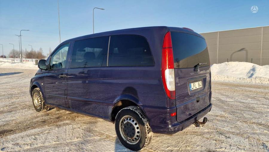 Blue Mercedes-Benz Vito 2007 in Kaunas, with an engine capacity of 2.15 L and mileage of 376 thousand km for 3250 €, photo 4 on AUTOMOTO.COM.LV