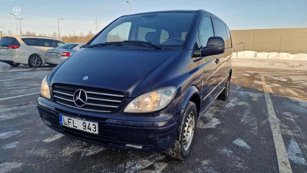 Blue Mercedes-Benz Vito 2007 in Kaunas, with an engine capacity of 2.15 L and mileage of 376 thousand km for 3250 €, photo 8 on AUTOMOTO.COM.LV