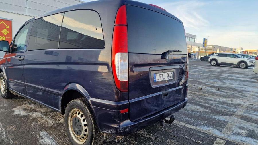 Blue Mercedes-Benz Vito 2007 in Kaunas, with an engine capacity of 2.15 L and mileage of 376 thousand km for 3250 €, photo 11 on AUTOMOTO.COM.LV