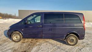 Blue Mercedes-Benz Vito 2007 in Kaunas, with an engine capacity of 2.15 L and mileage of 376 thousand km for 3250 €, photo 14 on AUTOMOTO.COM.LV