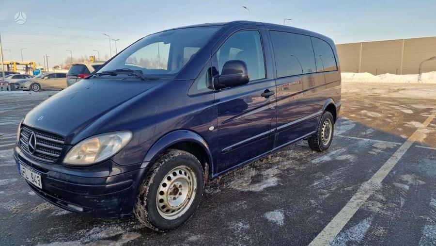 Blue Mercedes-Benz Vito 2007 in Kaunas, with an engine capacity of 2.15 L and mileage of 376 thousand km for 3250 €, photo 15 on AUTOMOTO.COM.LV