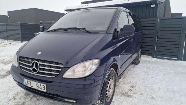 Blue Mercedes-Benz Vito 2007 in Kaunas, with an engine capacity of 2.15 L and mileage of 376 thousand km for 2650 €, photo 6 on AUTOMOTO.COM.LV