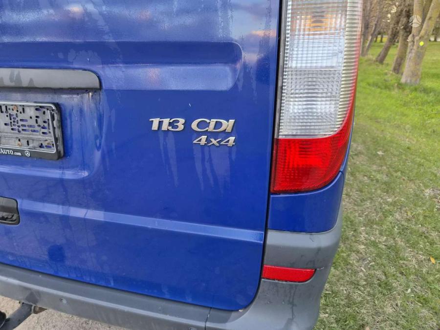 Blue Mercedes-Benz Vito 2014 in Kaunas, with an engine capacity of 2.20 L and mileage of 205 thousand km for 9980 €, photo 8 on AUTOMOTO.COM.LV