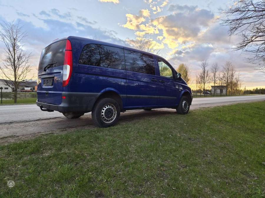 Blue Mercedes-Benz Vito 2014 in Kaunas, with an engine capacity of 2.20 L and mileage of 205 thousand km for 9980 €, photo 9 on AUTOMOTO.COM.LV