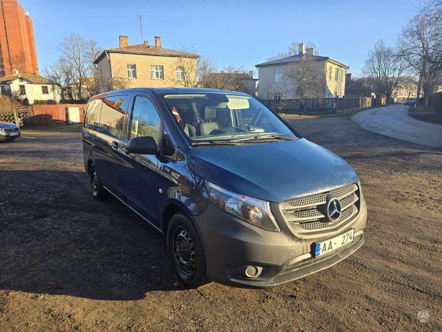 Blue Mercedes-Benz Vito 2016 in Riga, with an engine capacity of 2.14 L and mileage of 309 thousand km for 16000 €, photo 9 on AUTOMOTO.COM.LV