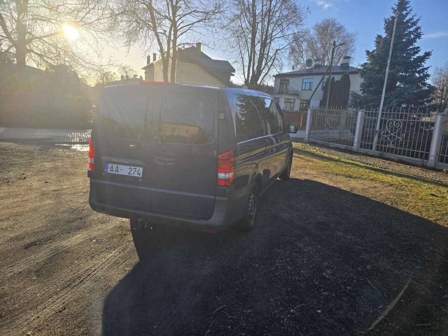 Blue Mercedes-Benz Vito 2016 in Riga, with an engine capacity of 2.14 L and mileage of 309 thousand km for 16000 €, photo 10 on AUTOMOTO.COM.LV