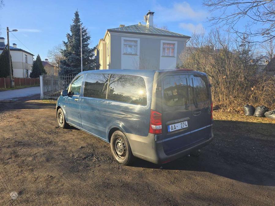 Blue Mercedes-Benz Vito 2016 in Riga, with an engine capacity of 2.14 L and mileage of 309 thousand km for 16000 €, photo 11 on AUTOMOTO.COM.LV