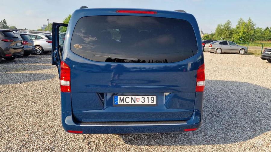 Blue Mercedes-Benz Vito 2016 in Kretinga, with an engine capacity of 1.99 L and mileage of 204 thousand km for 18300 €, photo 24 on AUTOMOTO.COM.LV