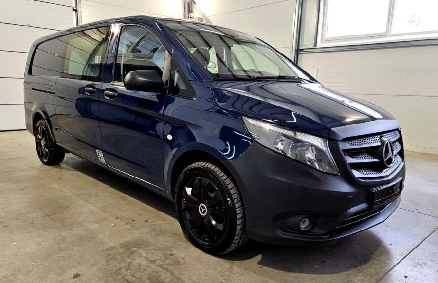 Blue Mercedes-Benz Vito 2016 in Marijampole, with an engine capacity of 2.14 L and mileage of 217 thousand km for 12990 €, photo 4 on AUTOMOTO.COM.LV