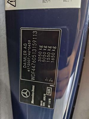 Blue Mercedes-Benz Vito 2016 in Marijampole, with an engine capacity of 2.14 L and mileage of 217 thousand km for 12990 €, photo 26 on AUTOMOTO.COM.LV