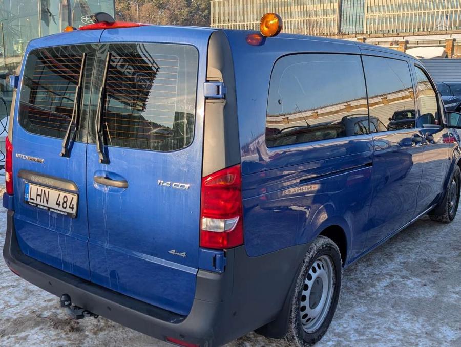 Blue Mercedes-Benz Vito 2019 in Vilnius, with an engine capacity of 2.14 L and mileage of 64 thousand km for 31880 €, photo 4 on AUTOMOTO.COM.LV