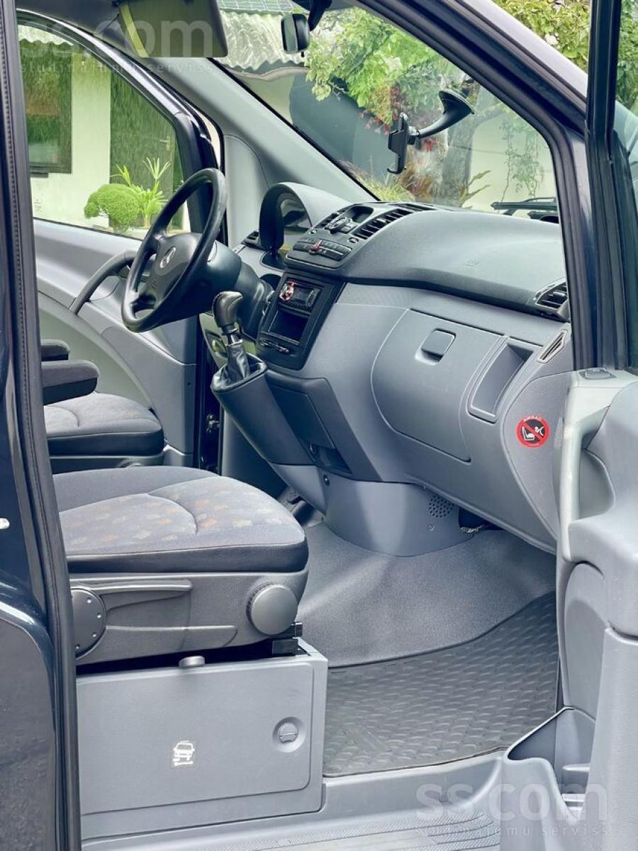 Blue Mercedes-Benz Vito 2006 in Bauska, with an engine capacity of 2.10 L and mileage of 266 thousand km for 6000 €, photo 6 on AUTOMOTO.COM.LV