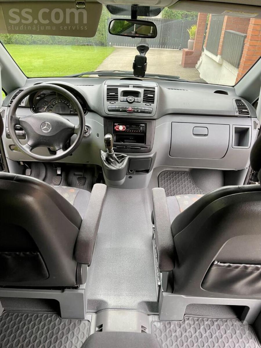 Blue Mercedes-Benz Vito 2006 in Bauska, with an engine capacity of 2.10 L and mileage of 266 thousand km for 6000 €, photo 16 on AUTOMOTO.COM.LV