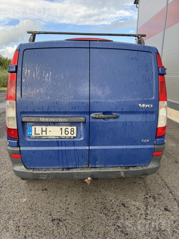 Blue Mercedes-Benz Vito 2009 in Jelgava, with an engine capacity of 2.10 L and mileage of 345 thousand km for 4400 €, photo 6 on AUTOMOTO.COM.LV