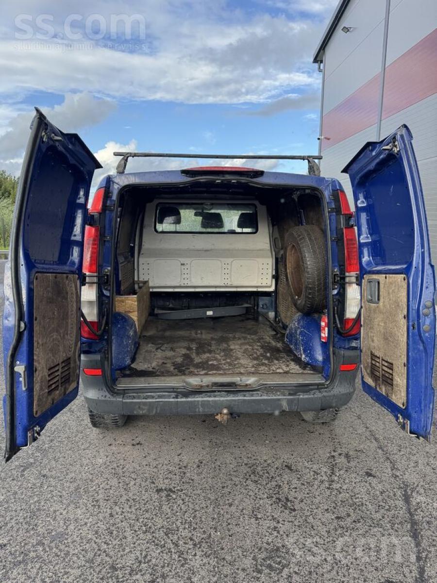 Blue Mercedes-Benz Vito 2009 in Jelgava, with an engine capacity of 2.10 L and mileage of 345 thousand km for 4400 €, photo 10 on AUTOMOTO.COM.LV