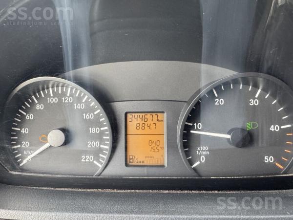 Blue Mercedes-Benz Vito 2009 in Jelgava, with an engine capacity of 2.10 L and mileage of 345 thousand km for 4400 €, photo 10 on AUTOMOTO.COM.LV