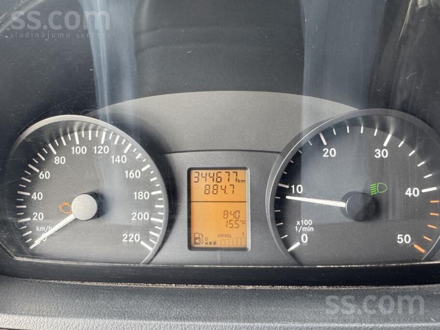 Blue Mercedes-Benz Vito 2009 in Jelgava, with an engine capacity of 2.10 L and mileage of 345 thousand km for 4400 €, photo 11 on AUTOMOTO.COM.LV