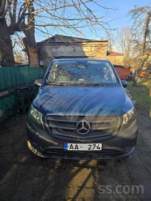 Blue Mercedes-Benz Vito 2016 in Riga, with an engine capacity of 1.60 L and mileage of 309 thousand km for 17000 €, photo  on AUTOMOTO.COM.LV