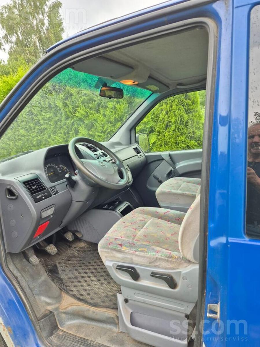 Blue Mercedes-Benz Vito 2003 in Kuldiga, with an engine capacity of 2.20 L and mileage of 263 thousand km for 2000 €, photo 4 on AUTOMOTO.COM.LV