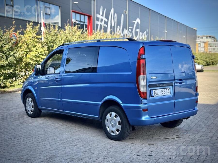 Blue Mercedes-Benz Vito 2007 in Riga, with an engine capacity of 2.20 L and mileage of 471 thousand km for 4000 €, photo 8 on AUTOMOTO.COM.LV