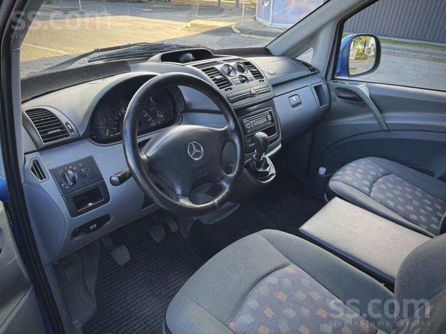 Blue Mercedes-Benz Vito 2007 in Riga, with an engine capacity of 2.20 L and mileage of 471 thousand km for 4000 €, photo 13 on AUTOMOTO.COM.LV