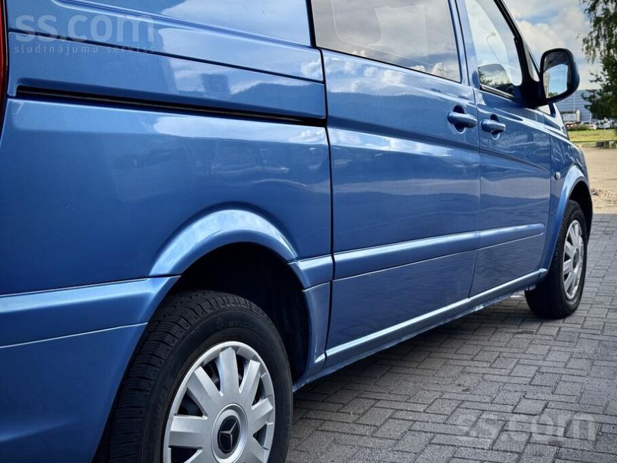 Blue Mercedes-Benz Vito 2007 in Riga, with an engine capacity of 2.20 L and mileage of 471 thousand km for 4000 €, photo 19 on AUTOMOTO.COM.LV