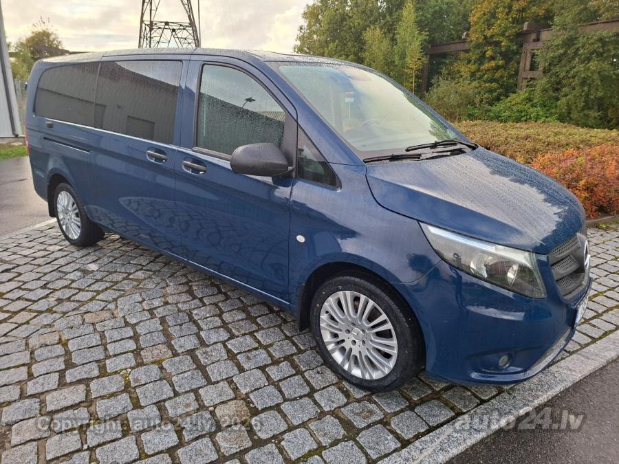 Blue Mercedes-Benz Vito 2021 in Parnu, with an engine capacity of 2.00 L and mileage of 126 thousand km for 36000 €, photo 1 on AUTOMOTO.COM.LV
