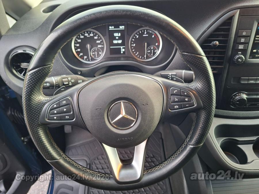 Blue Mercedes-Benz Vito 2021 in Parnu, with an engine capacity of 2.00 L and mileage of 126 thousand km for 36000 €, photo 15 on AUTOMOTO.COM.LV