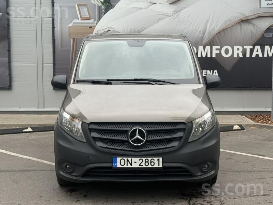 Brown Mercedes-Benz Vito 2015 in Riga, with an engine capacity of 2.20 L and mileage of 355 thousand km for 8900 €, photo 1 on AUTOMOTO.COM.LV