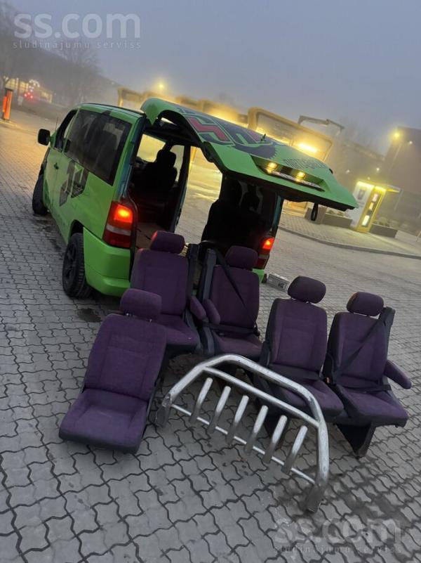 Green Mercedes-Benz Vito 1997 in Liepaja, with an engine capacity of 2.20 L and mileage of 0 thousand km for 2000 €, photo 4 on AUTOMOTO.COM.LV