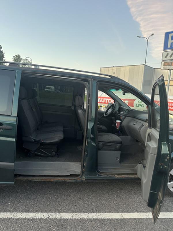 Green Mercedes-Benz Vito 2007 in Tallinn, with an engine capacity of 2.20 L and mileage of 0 thousand km for 2200 €, photo 8 on AUTOMOTO.COM.LV