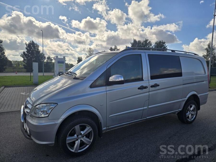 Grey Mercedes-Benz Vito 2012 in Riga, with an engine capacity of 2.20 L and mileage of 323 thousand km for 7900 €, photo 4 on AUTOMOTO.COM.LV