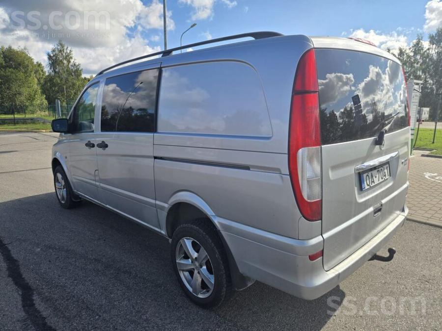 Grey Mercedes-Benz Vito 2012 in Riga, with an engine capacity of 2.20 L and mileage of 323 thousand km for 7900 €, photo 5 on AUTOMOTO.COM.LV
