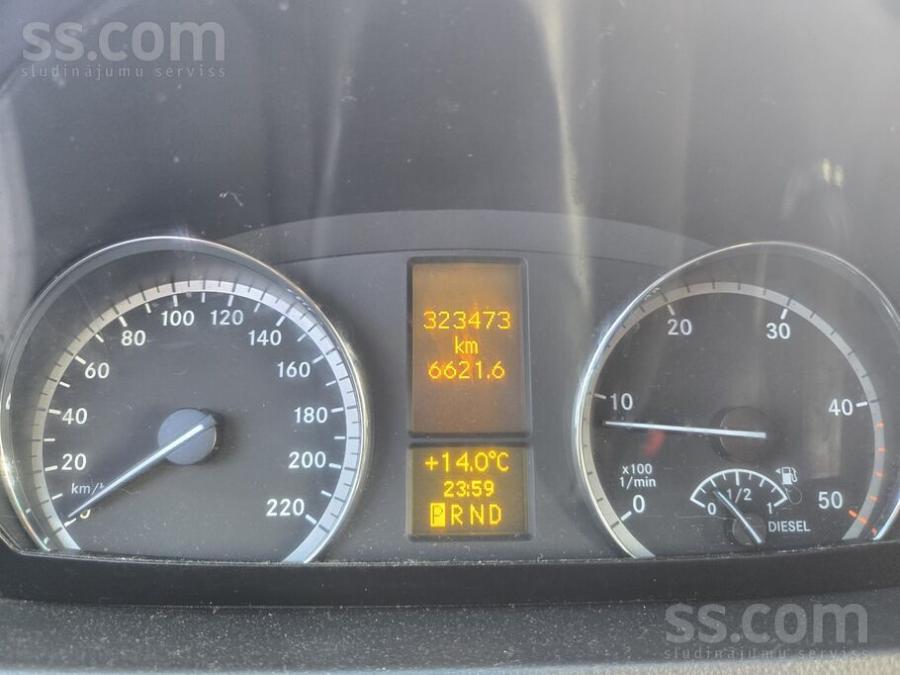 Grey Mercedes-Benz Vito 2012 in Riga, with an engine capacity of 2.20 L and mileage of 323 thousand km for 7900 €, photo 14 on AUTOMOTO.COM.LV