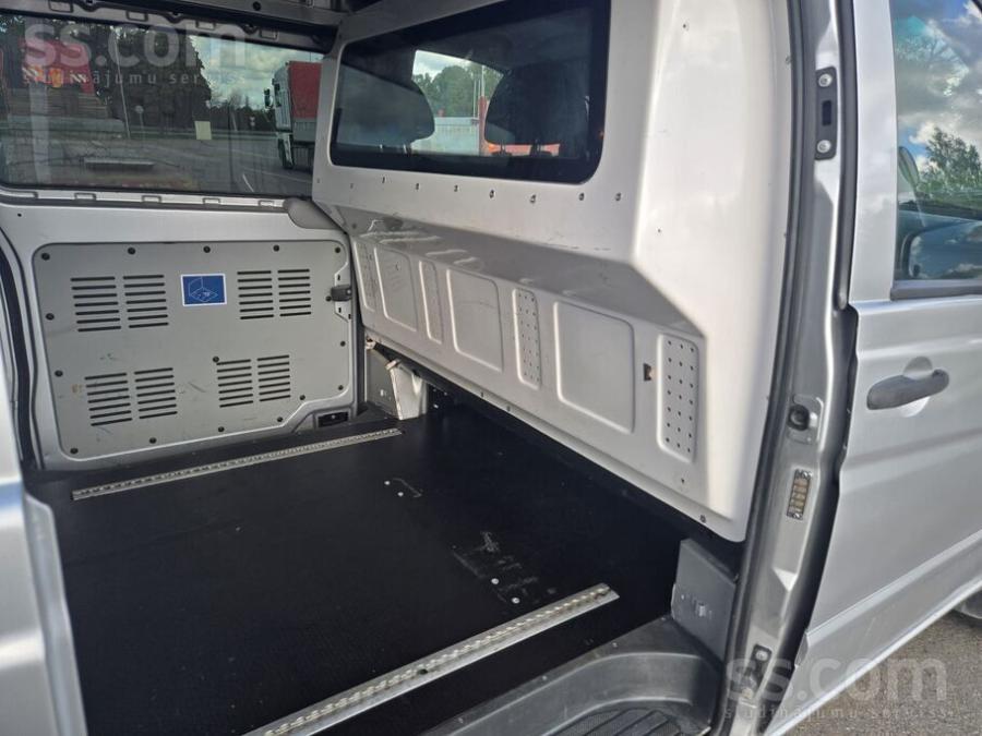 Grey Mercedes-Benz Vito 2012 in Riga, with an engine capacity of 2.20 L and mileage of 323 thousand km for 7900 €, photo 15 on AUTOMOTO.COM.LV