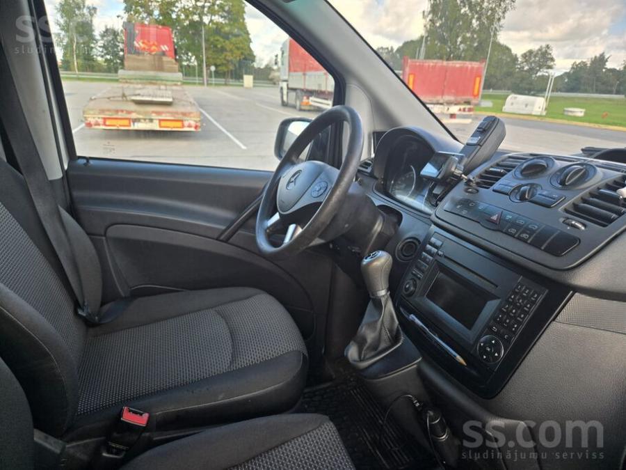 Grey Mercedes-Benz Vito 2012 in Riga, with an engine capacity of 2.20 L and mileage of 323 thousand km for 7900 €, photo 17 on AUTOMOTO.COM.LV