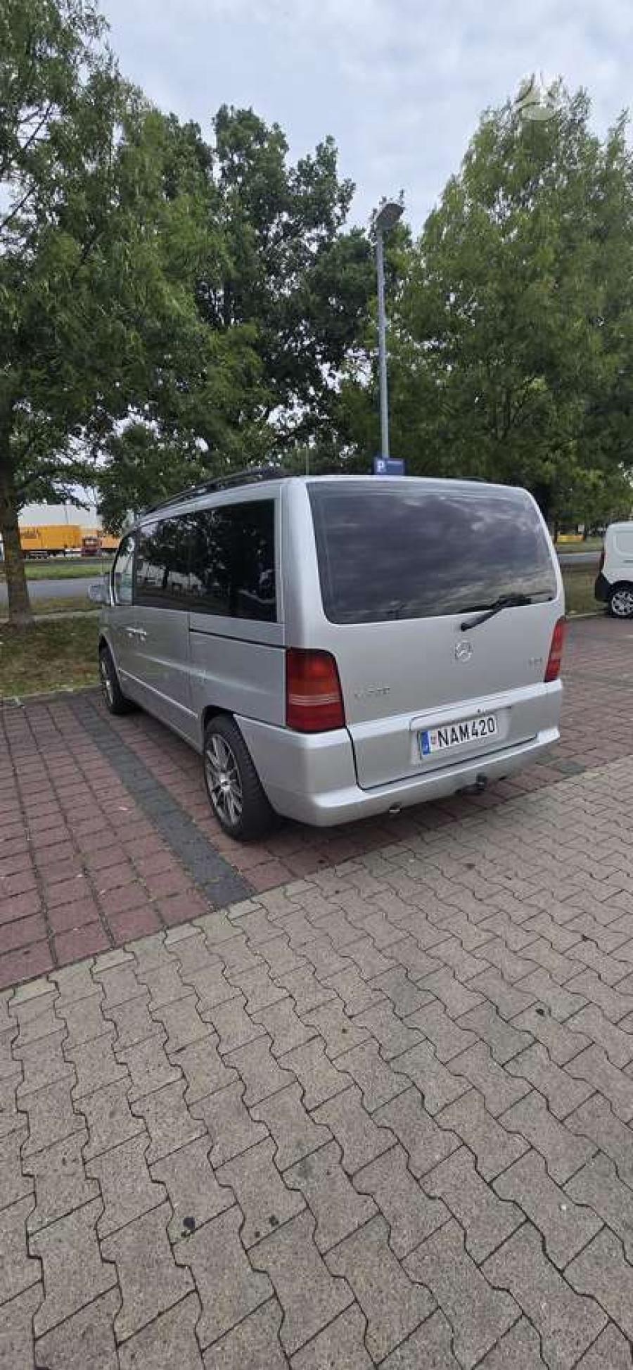 Grey Mercedes-Benz Vito 2001 in Vilnius, with an engine capacity of 2.15 L and mileage of 285 thousand km for 3500 €, photo 8 on AUTOMOTO.COM.LV