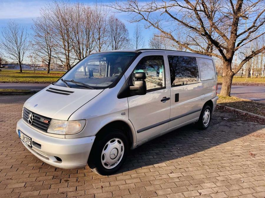 Pelēks Mercedes-Benz Vito 2002 Kauņa, ar dzinēja tilpumu 2.15 L un nobraukumu 157 tūkst. km par 3750 €, foto 1 vietnē AUTOMOTO.COM.LV