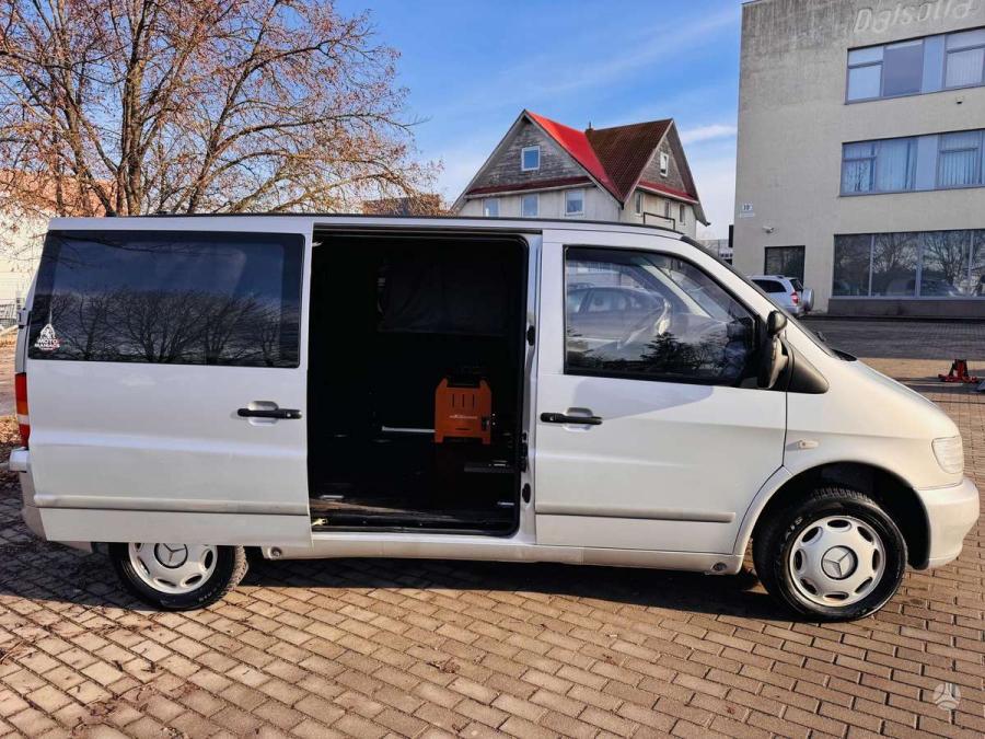 Pelēks Mercedes-Benz Vito 2002 Kauņa, ar dzinēja tilpumu 2.15 L un nobraukumu 157 tūkst. km par 3750 €, foto 5 vietnē AUTOMOTO.COM.LV