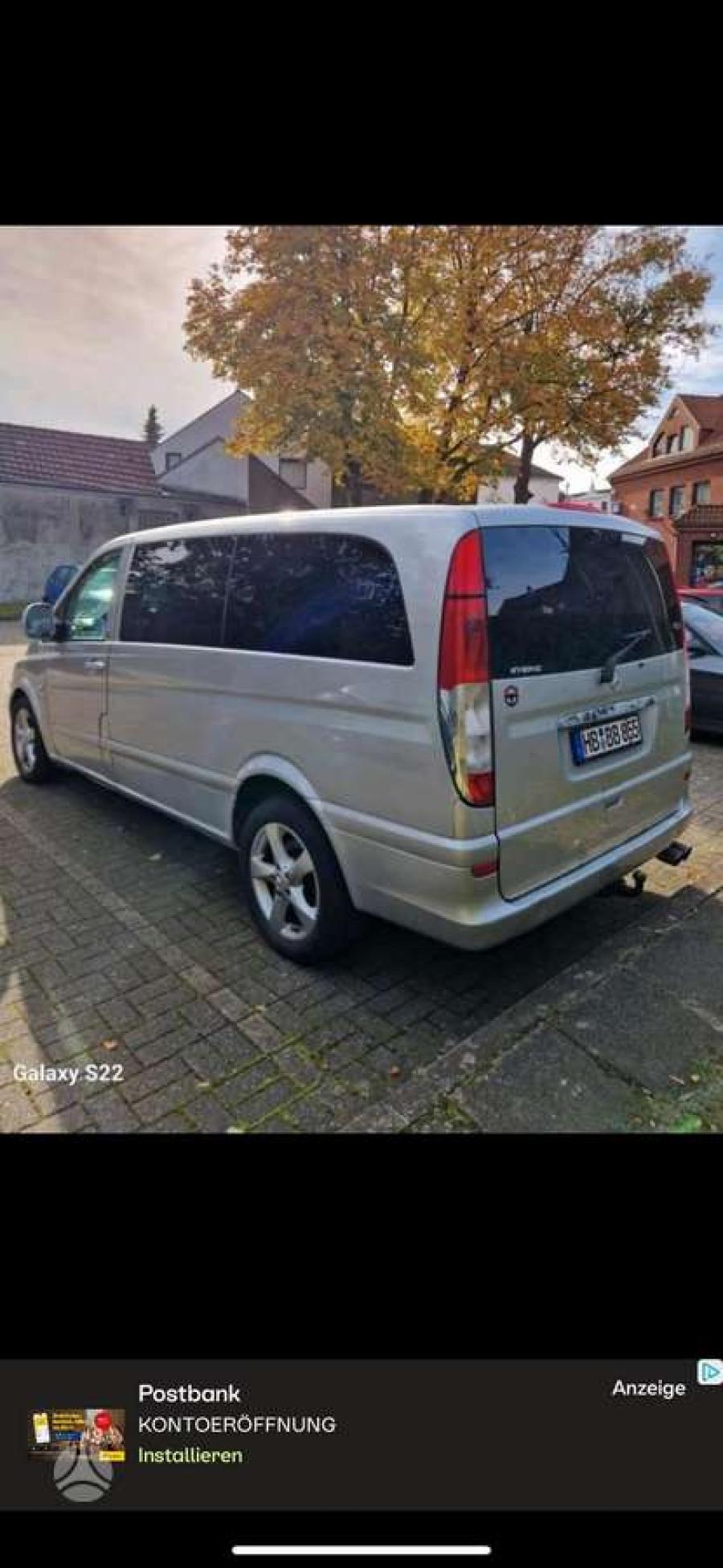 Pelēks Mercedes-Benz Vito 2004 Jonava, ar dzinēja tilpumu 2.20 L un nobraukumu 300 tūkst. km par 4350 €, foto 8 vietnē AUTOMOTO.COM.LV