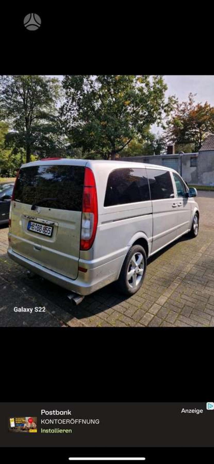 Pelēks Mercedes-Benz Vito 2004 Jonava, ar dzinēja tilpumu 2.20 L un nobraukumu 300 tūkst. km par 4350 €, foto 9 vietnē AUTOMOTO.COM.LV