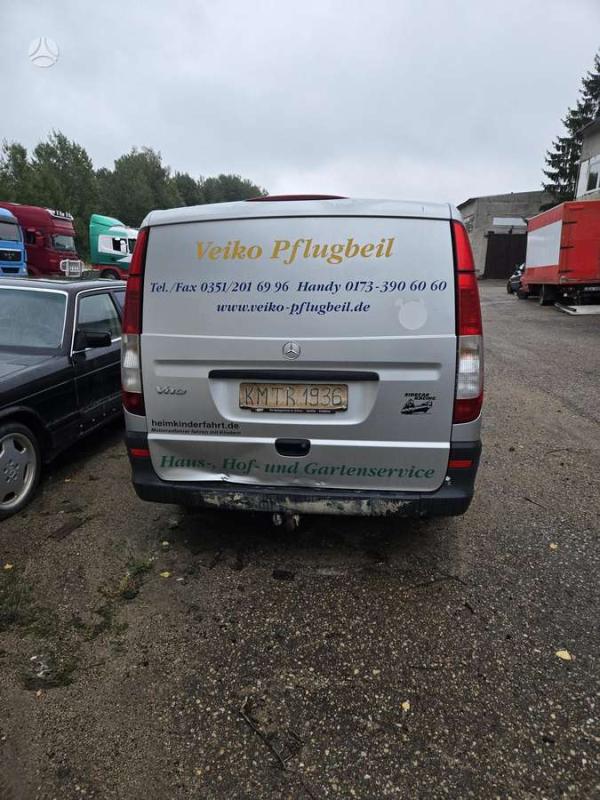 Grey Mercedes-Benz Vito 2006 in Vilnius, with an engine capacity of 2.20 L and mileage of 265 thousand km for 2750 €, photo 5 on AUTOMOTO.COM.LV