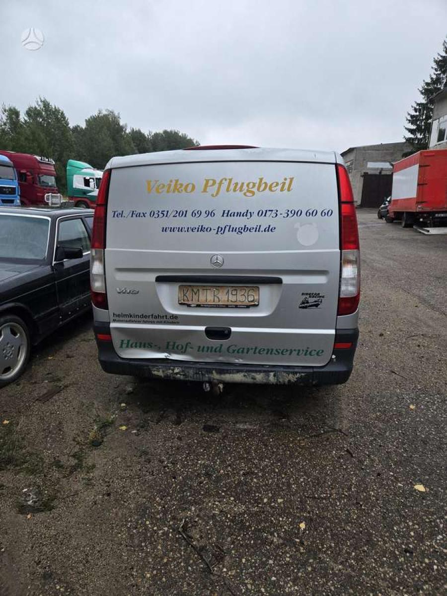 Pelēks Mercedes-Benz Vito 2006 Viļņa, ar dzinēja tilpumu 2.20 L un nobraukumu 265 tūkst. km par 2750 €, foto 5 vietnē AUTOMOTO.COM.LV