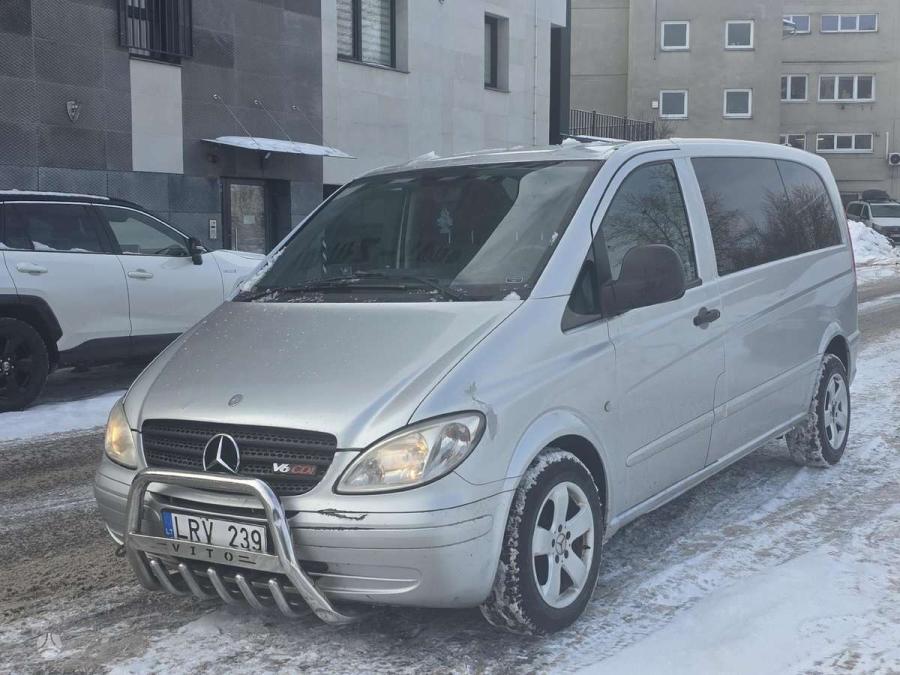 Pelēks Mercedes-Benz Vito 2007 Viļņa, ar dzinēja tilpumu 3.00 L un nobraukumu 360 tūkst. km par 2200 €, foto 1 vietnē AUTOMOTO.COM.LV