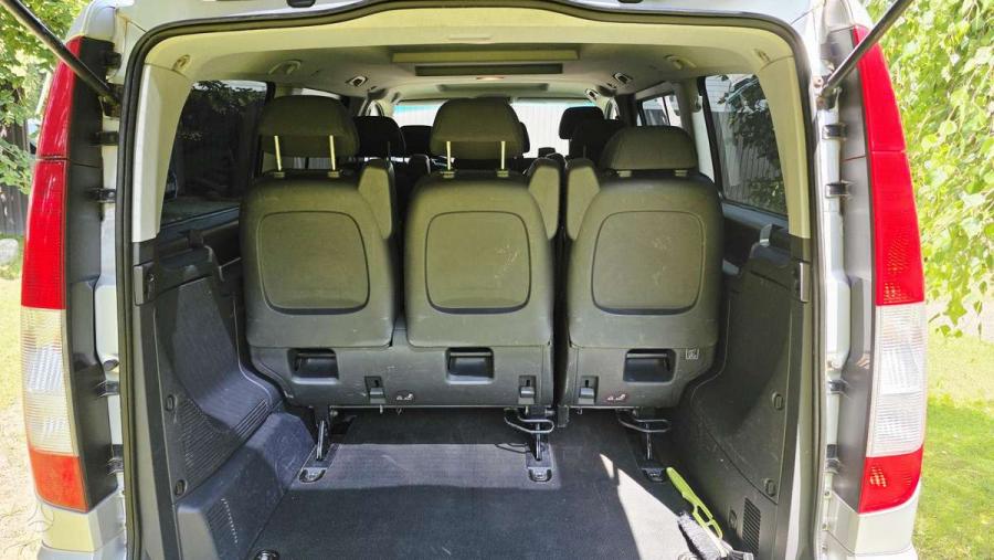 Pelēks Mercedes-Benz Vito 2011 Rokiškis, ar dzinēja tilpumu 2.14 L un nobraukumu 280 tūkst. km par 7600 €, foto 8 vietnē AUTOMOTO.COM.LV